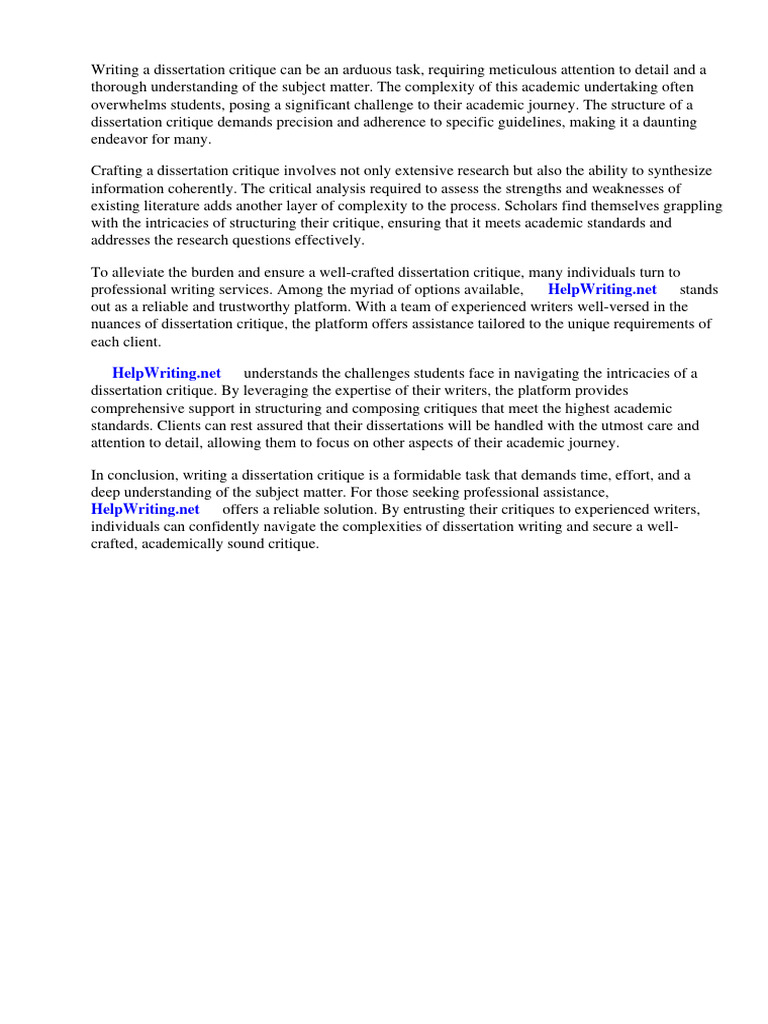 Structure Dune Dissertation Critique | PDF | Thesis | Scribd