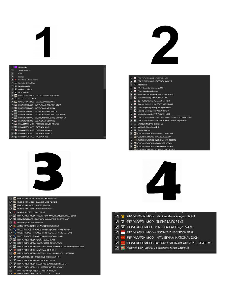 lista en orden de mods | PDF
