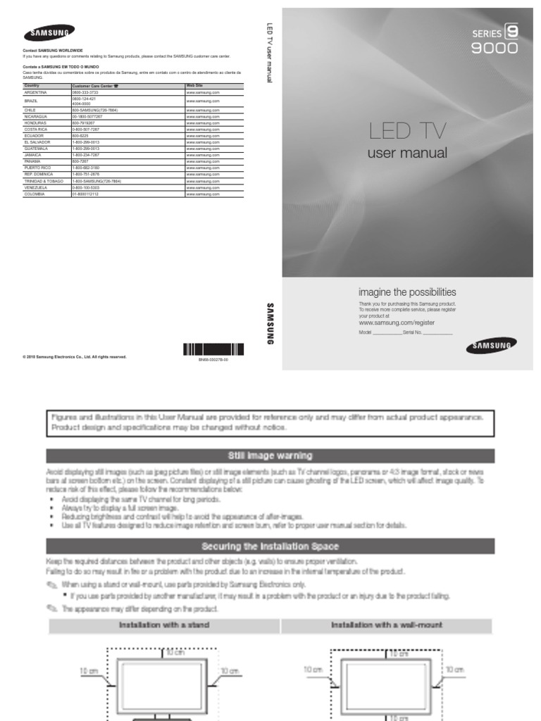 Led TV: User Manual | PDF | Hdmi | Stereoscopy