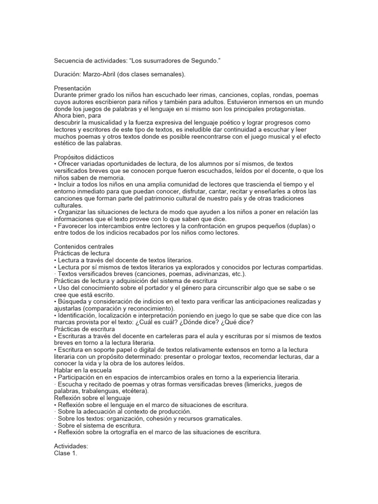 Taller de Poesía para Niños: Segundo Grado | PDF | Poesía | Escritura
