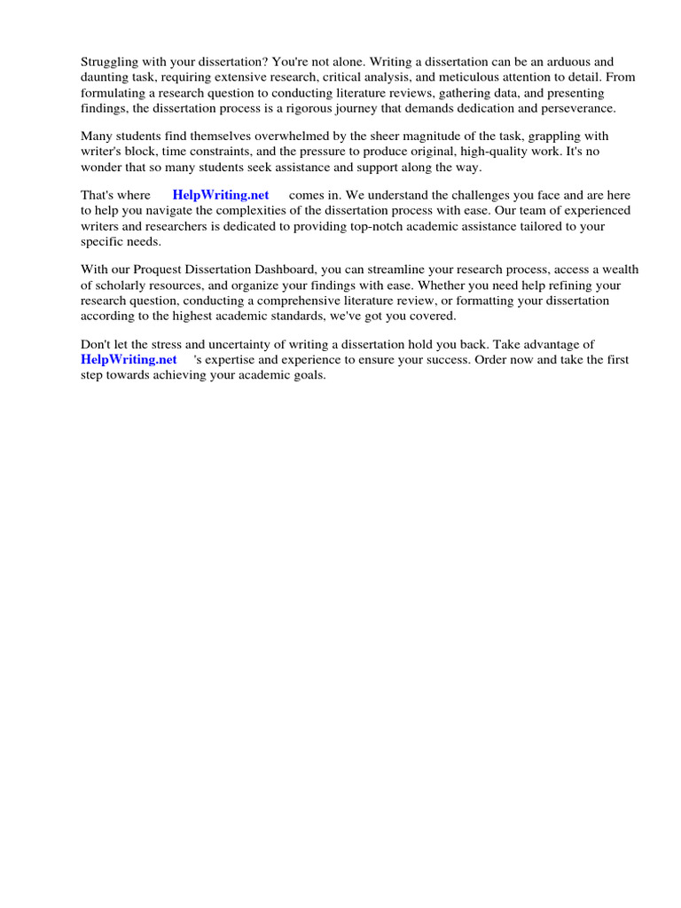 Proquest Dissertation Dashboard | PDF | Thesis | Libraries