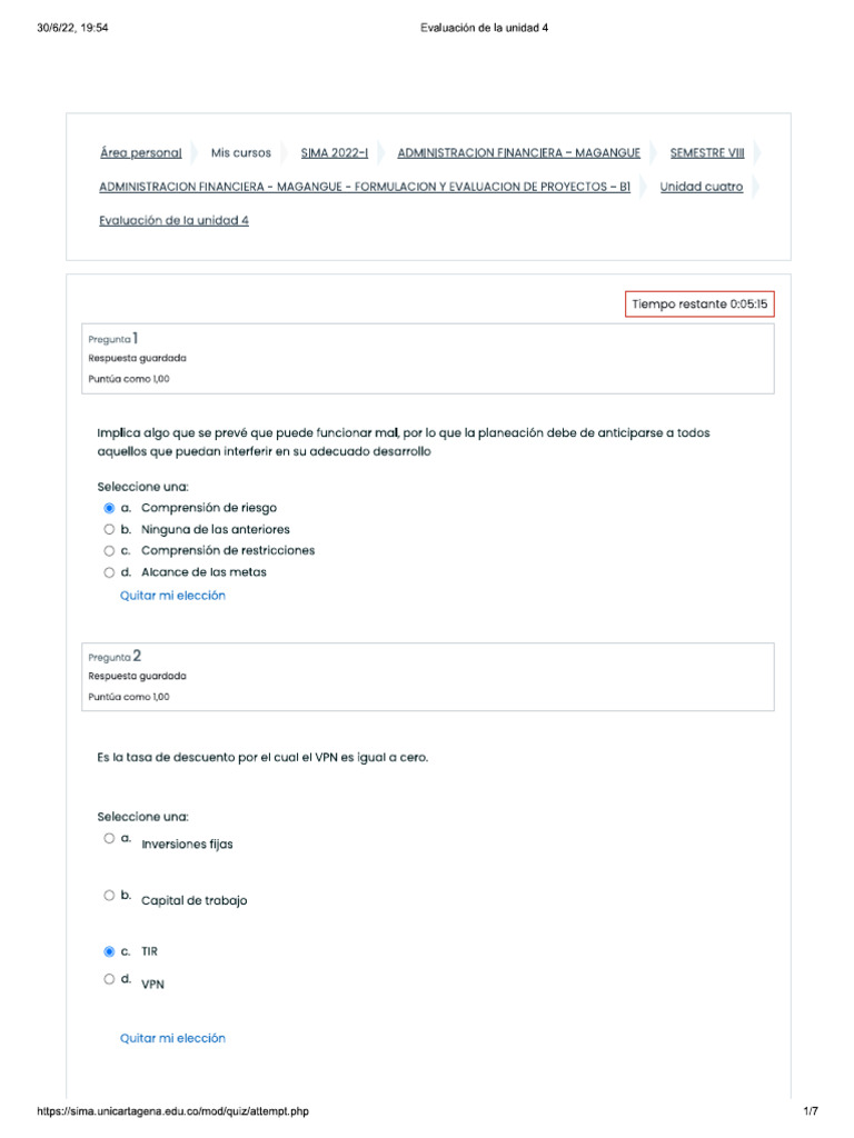 Evaluaion Ev. de Proyect Melissa | PDF