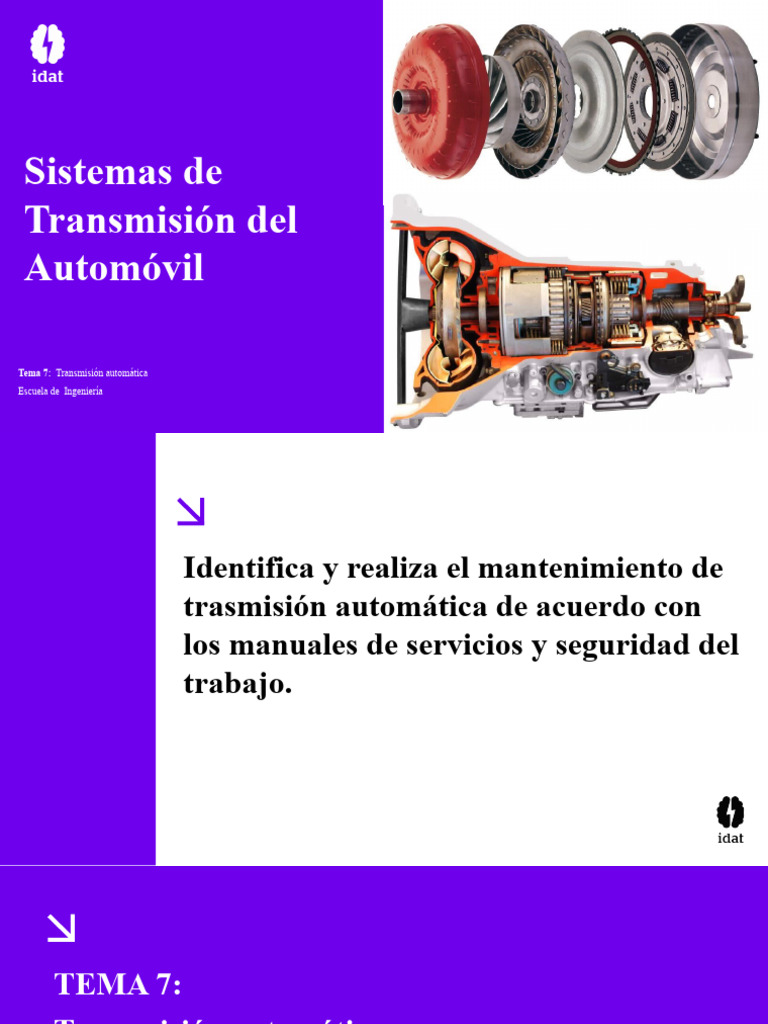 Tema #7 Transmisión Automática | Descargar gratis PDF | Transmisión ...