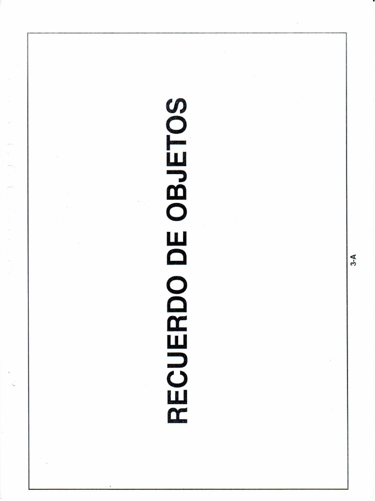 TOMAL Recuerdo de Objetos | PDF