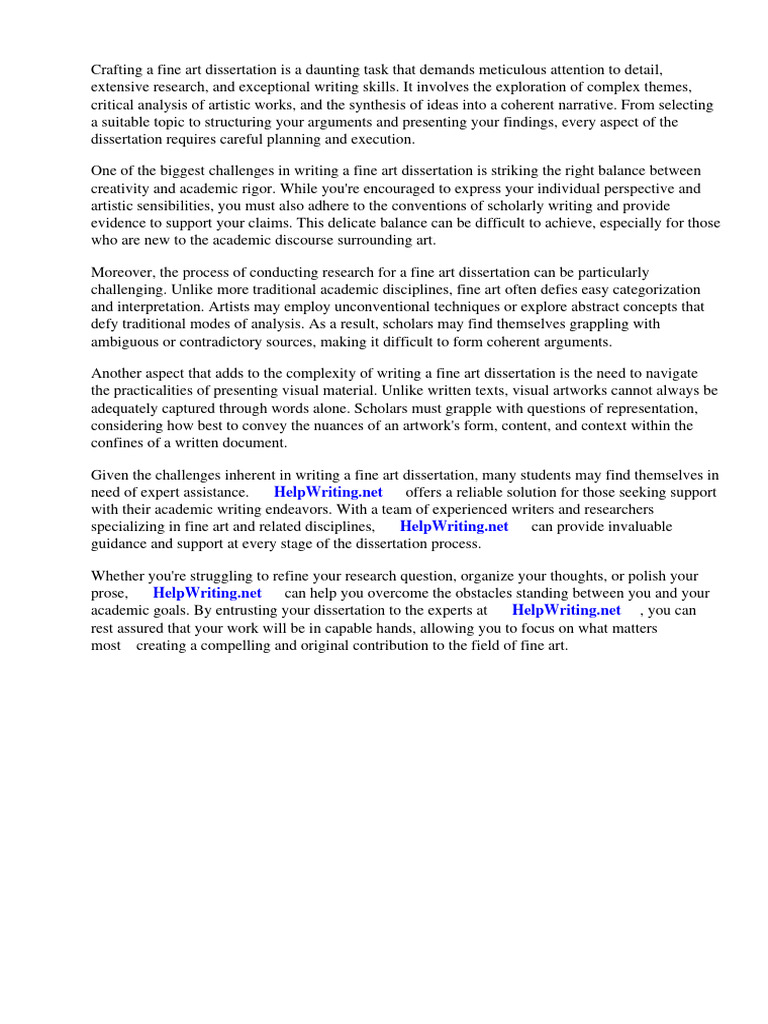 Fine Art Dissertation Layout | PDF | Thesis | Fine Art