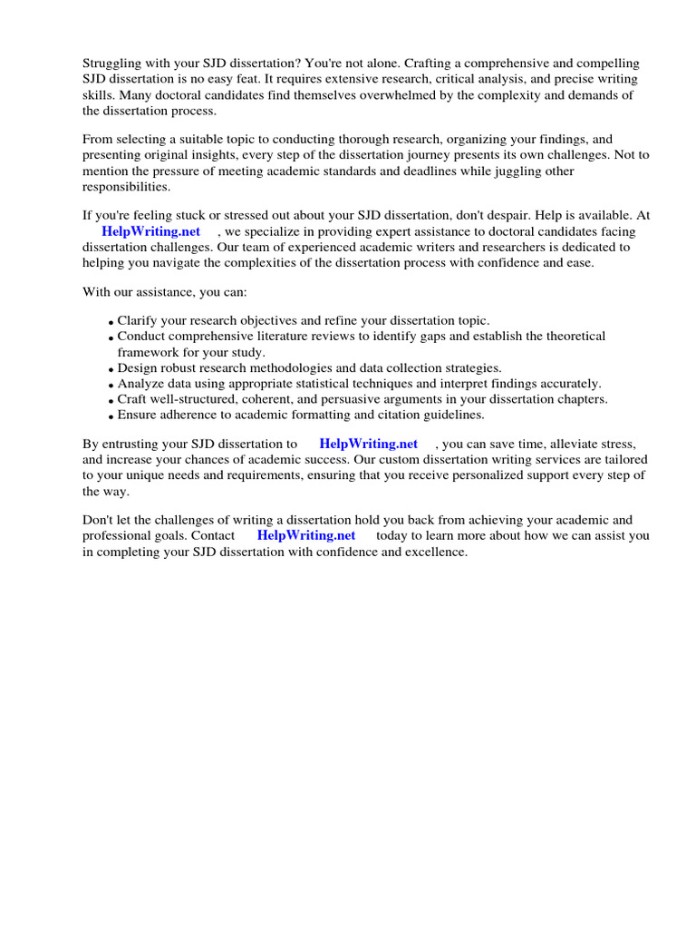 SJD Dissertation Sample | PDF | Thesis | Mathematical Optimization