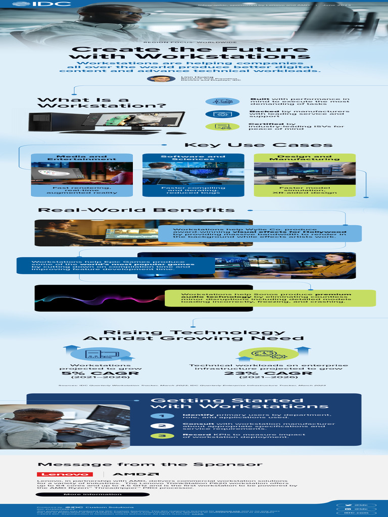 Create Future With Workstations Infographic | PDF | Lenovo | Workstation