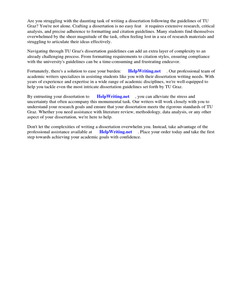 TU Graz Dissertation Help | PDF | Thesis | World Wide Web