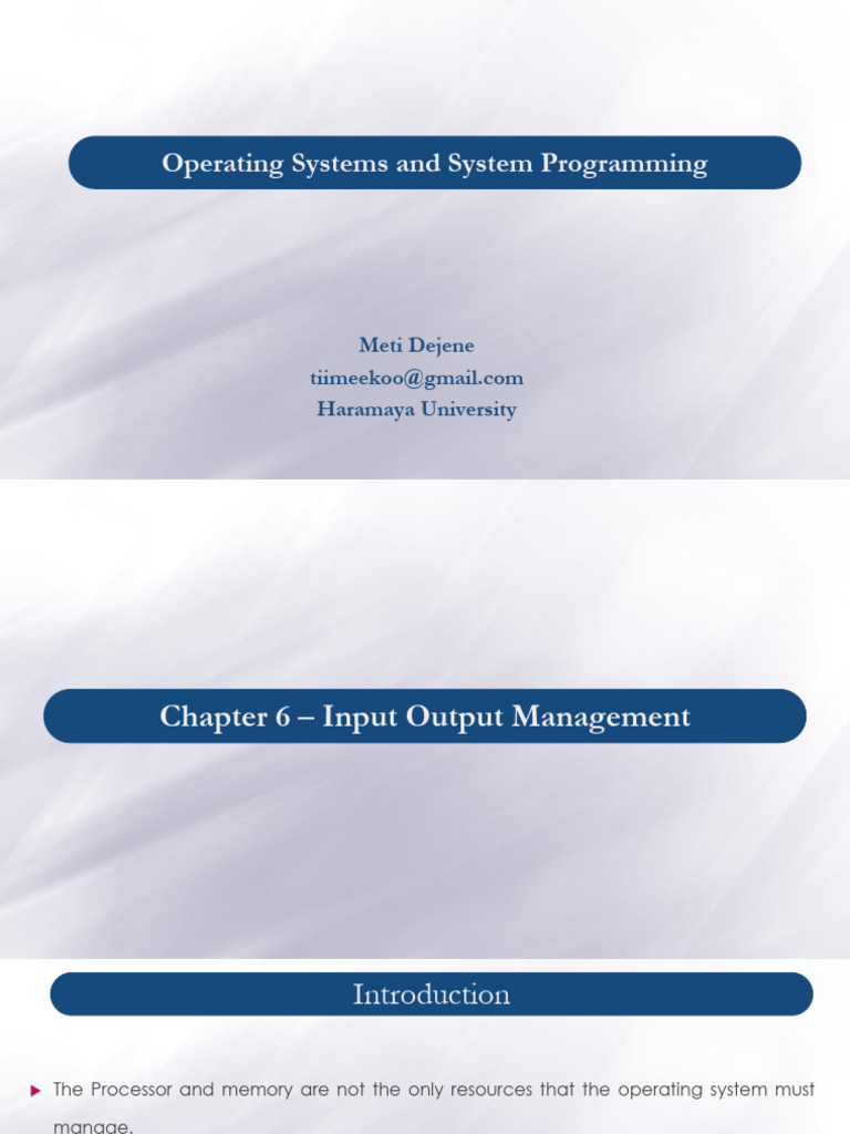 OS - Chapter - 6 - Input Output Management | PDF | Cache (Computing ... OS - Chapter - 6 - Input Output Management | PDF | Cache (Computing ...
