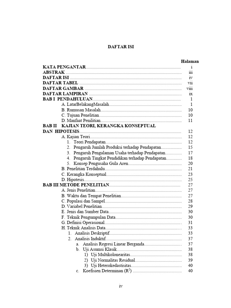 DAFTAR ISI Fix | PDF