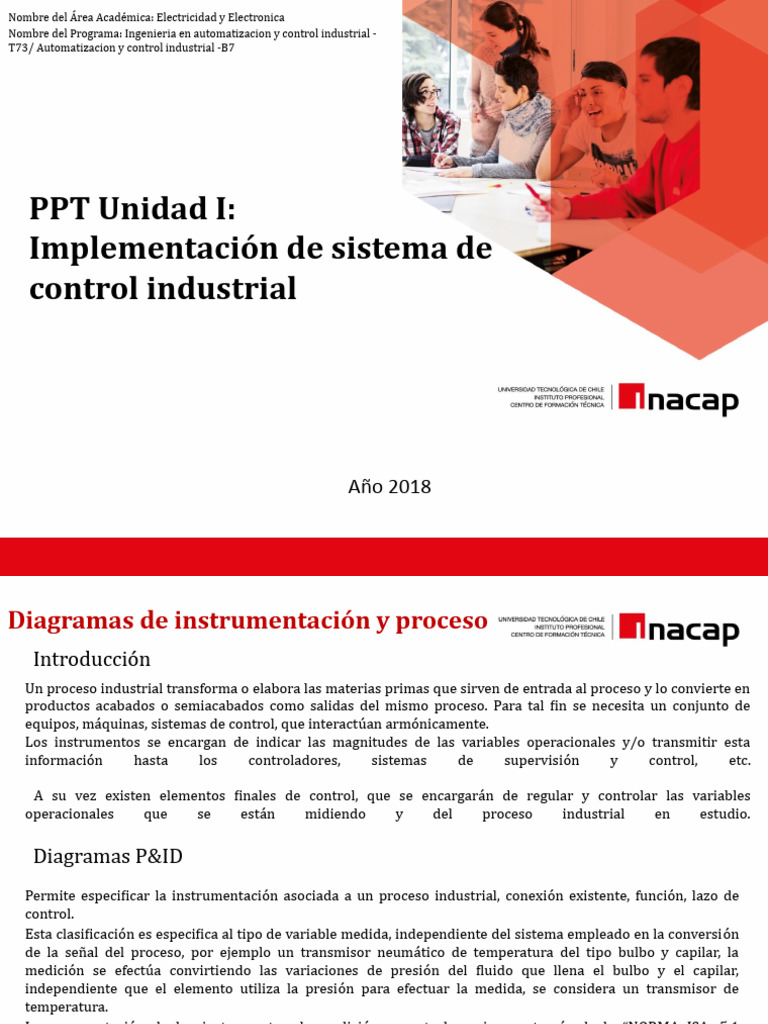 PPT1-Implementacion de Sistemas de Control | PDF | Sensor | Sistema de control