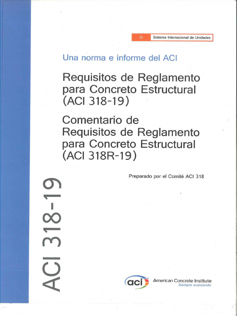 ACI 318-19: Requisitos para Concreto | PDF