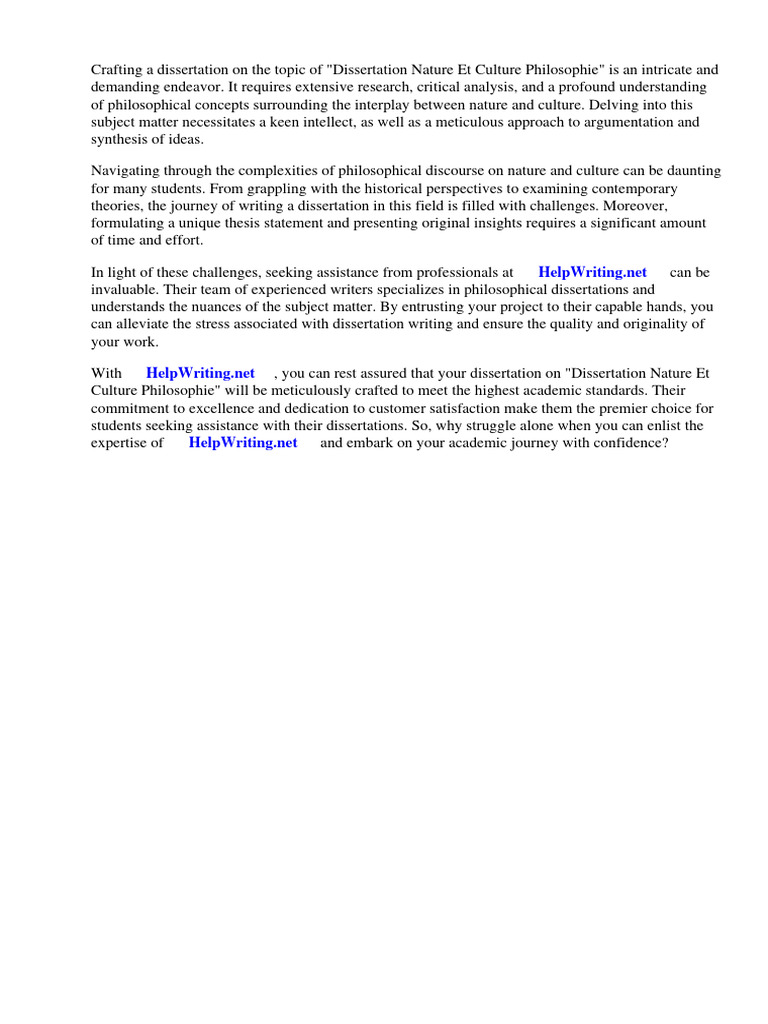 Dissertation Help for Philosophy Students | PDF | Thesis