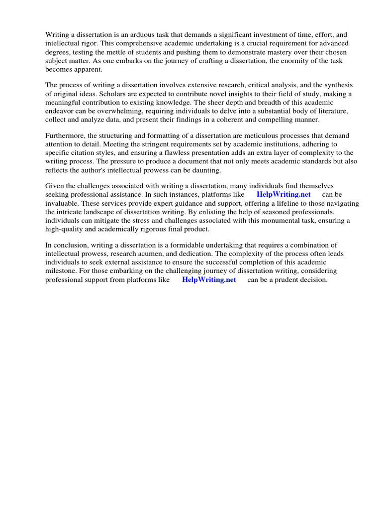 What Does It Mean To Write A Dissertation | PDF | Thesis | Methodology