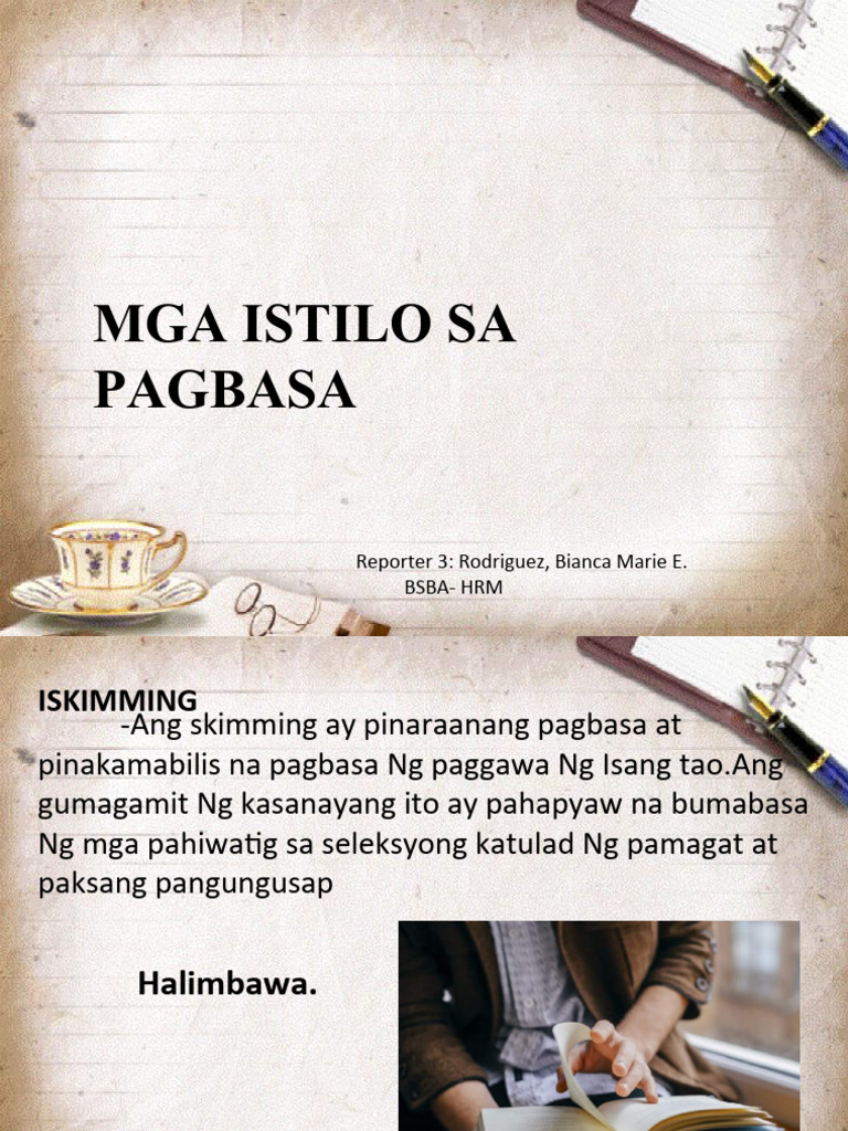 Rodriguez MGA-ISTILO-SA-PAGBASA | PDF