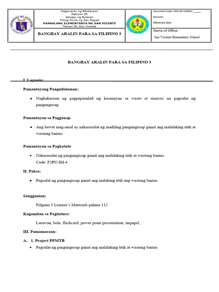 DLP Inobasyon Sa Filipino | PDF