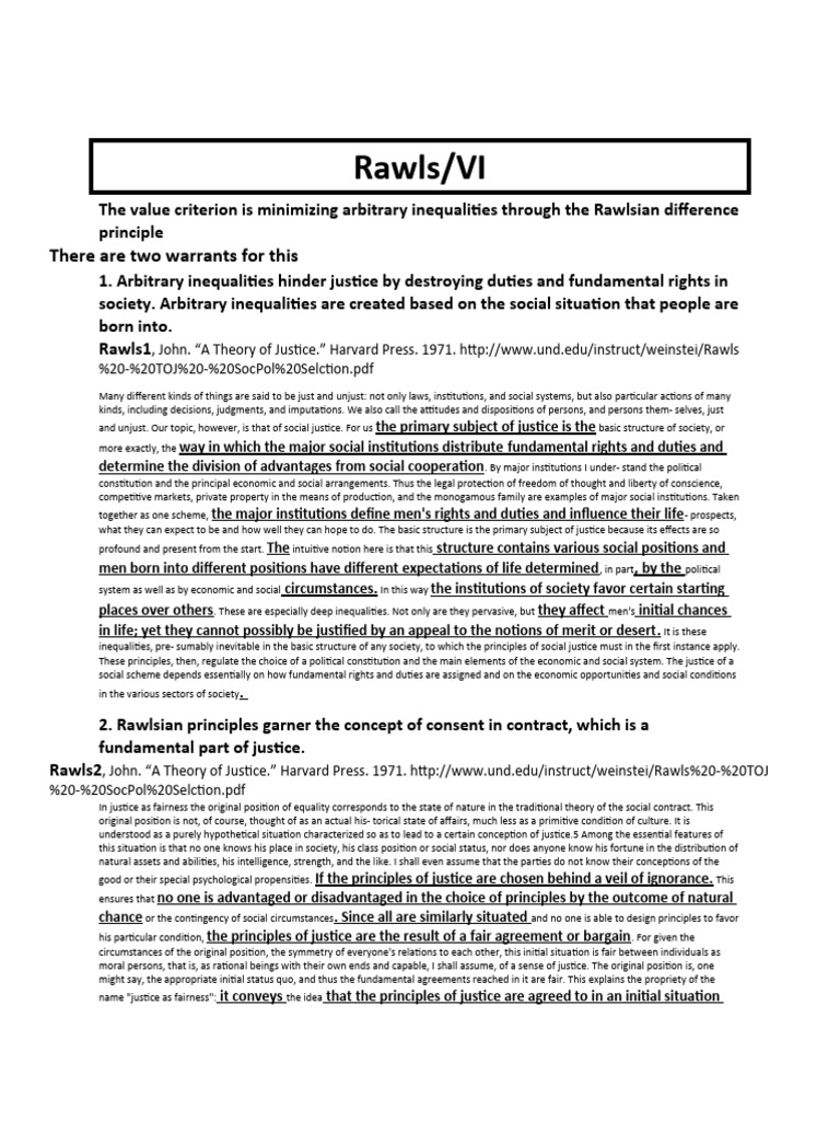 Rawls | PDF