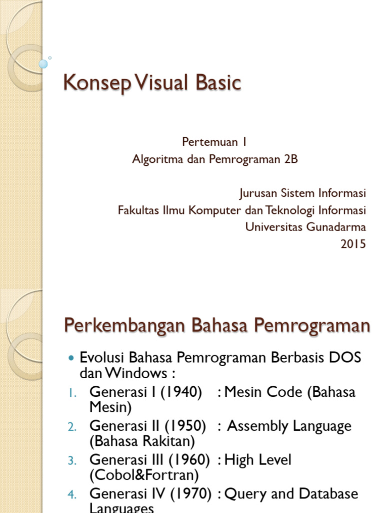 Konsep Visual Basic | PDF Konsep Visual Basic | PDF