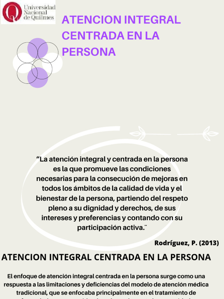 Atencion Integral Centrada en La Persona | PDF