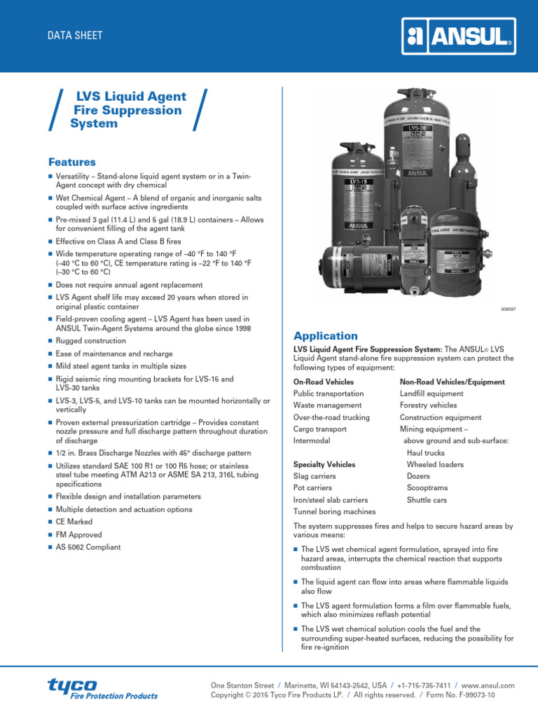 LVS Liquid Agent SPECIFICATION | PDF | Physical Sciences | Manufactured ...