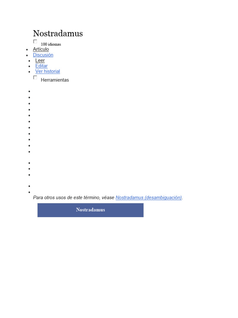 Nostradamus | PDF | Nostradamus