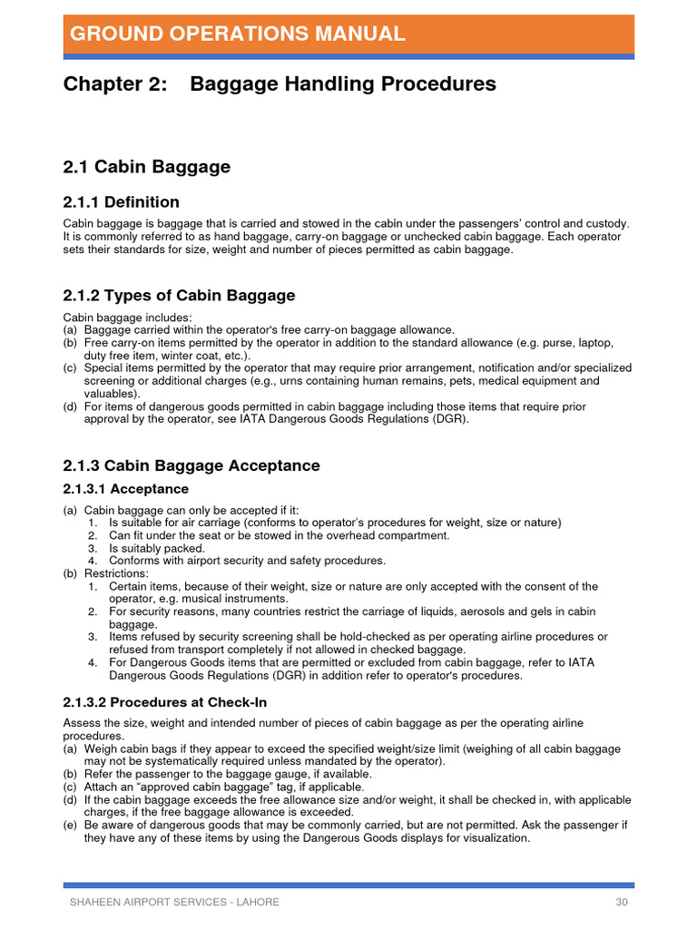 GOM - Baggage | PDF | Baggage | Firearms
