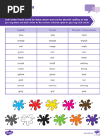 French Colours Activity Sheets | PDF