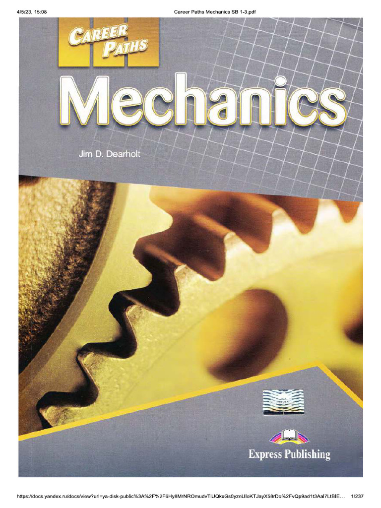 Career Paths Mechanics SB 1-3 | PDF