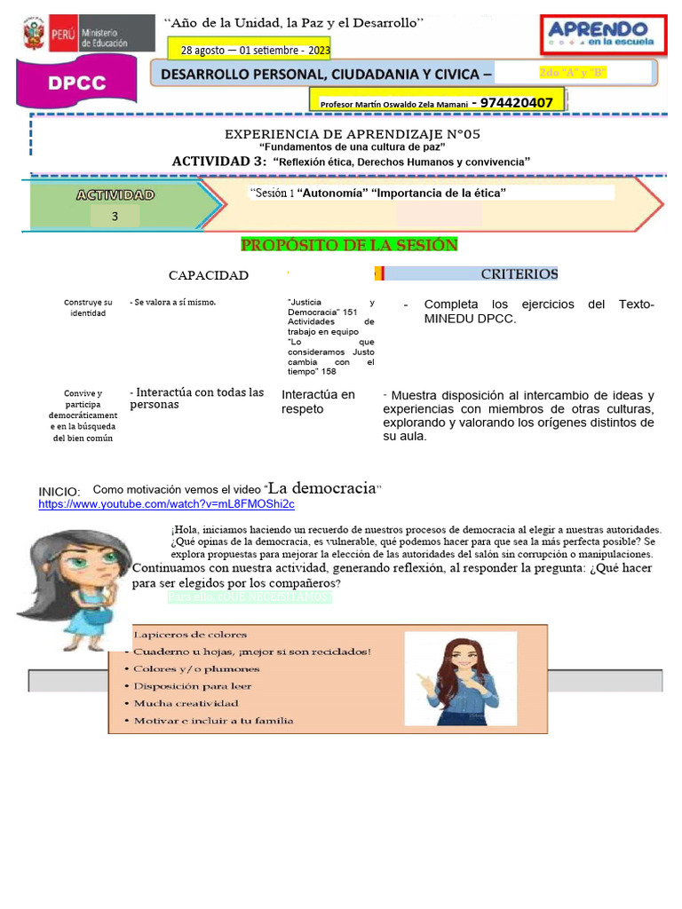 EDA 5 2do AB Actividad 5 Sesión 1 | PDF | Democracia | Ideologías políticas