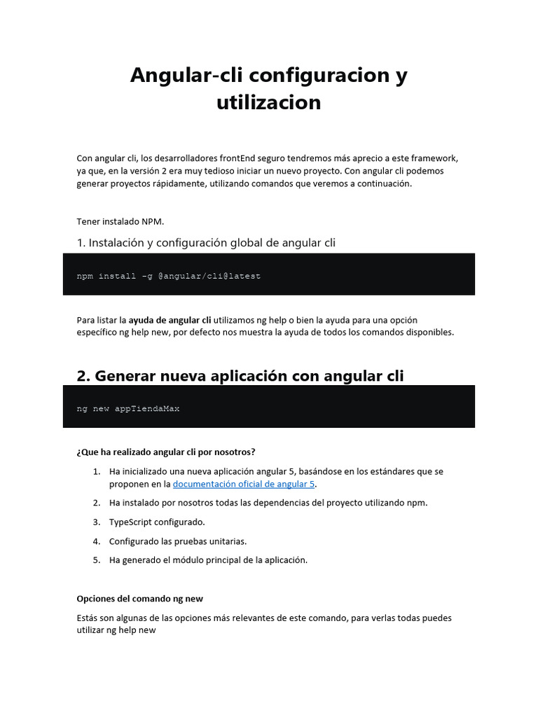 Sesion 13 Angular Instalacion | PDF | Familias de sistemas operativos | Programación de computadoras
