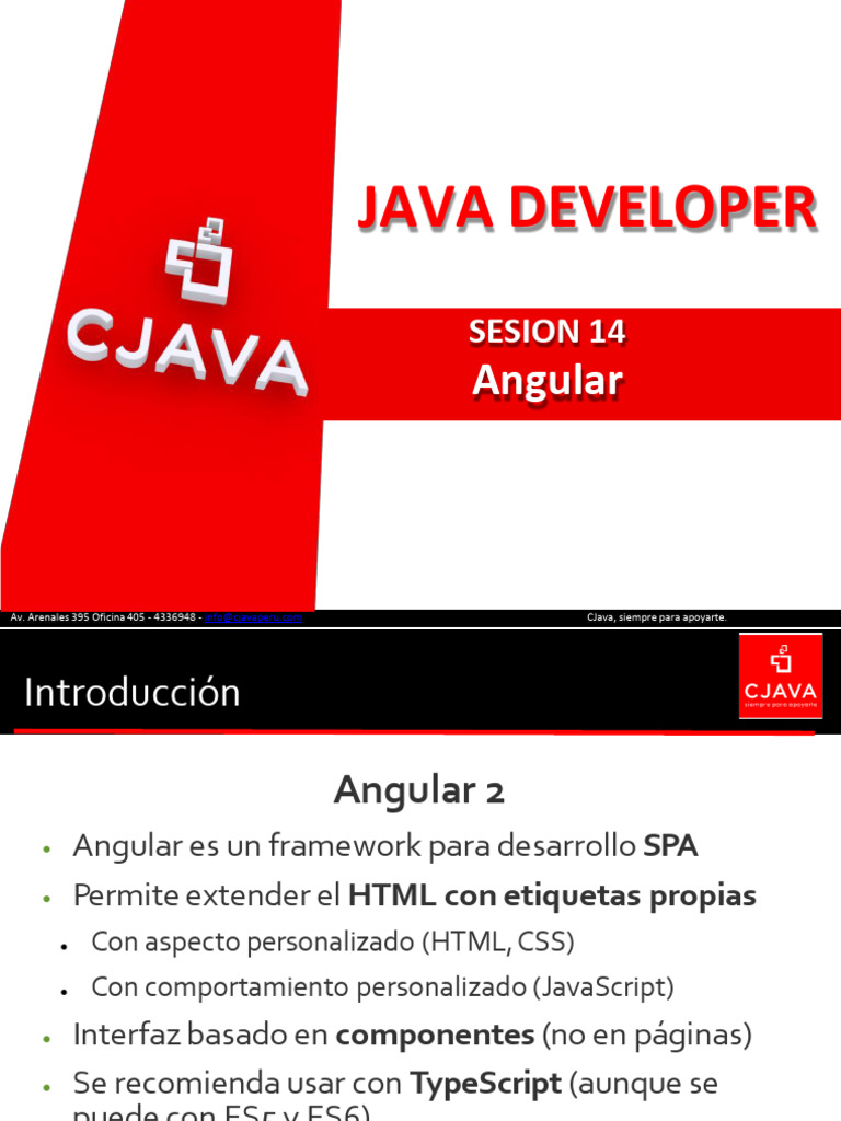 SESION 13 - Angular Diapositivas | PDF | Informática