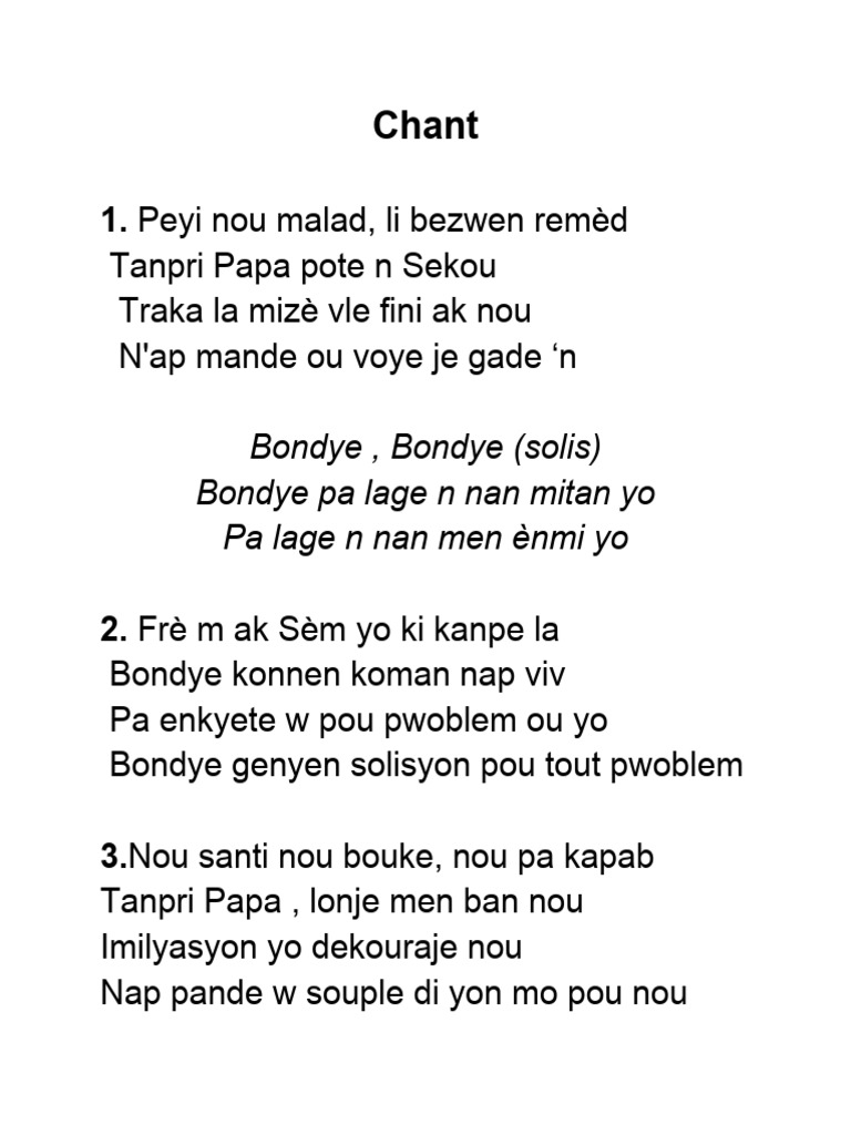Chant Papi | PDF