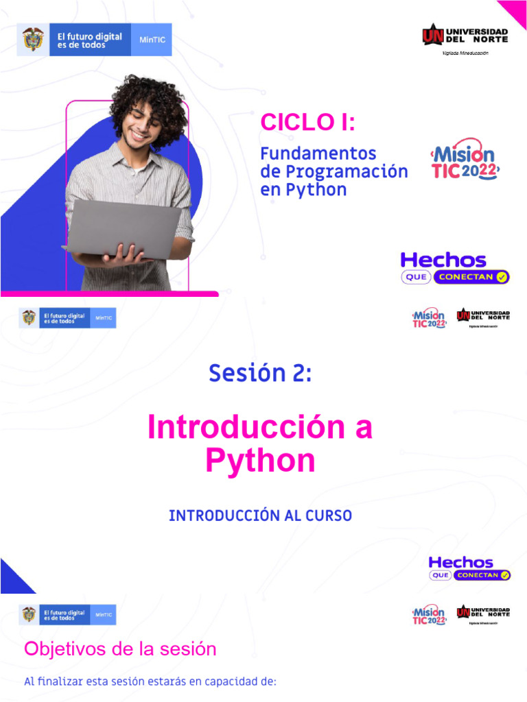 Slide-Phyton Sesión 2 Semana 1-2022 | PDF
