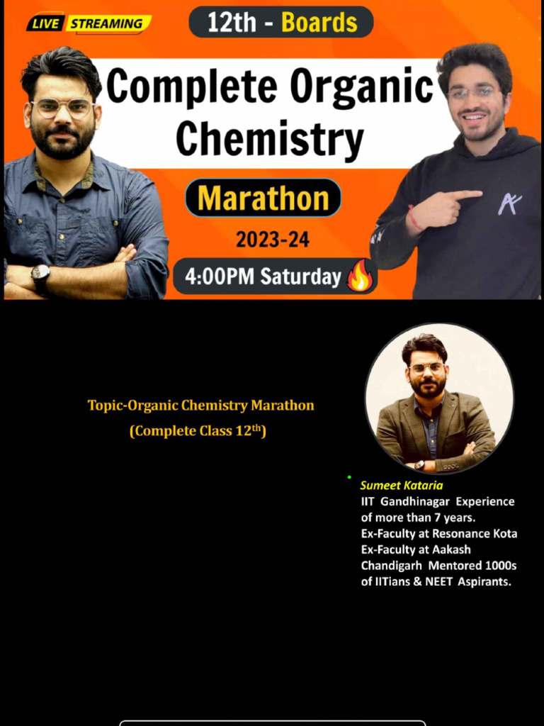 Complete Organic Chemistry Class 12 Chemistry Boards Exam 2023 24