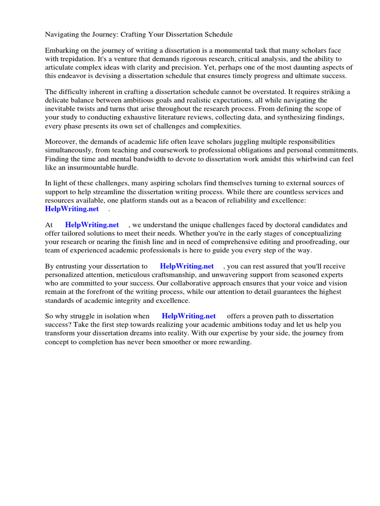 Dissertation Schedule | PDF | Thesis | Libraries