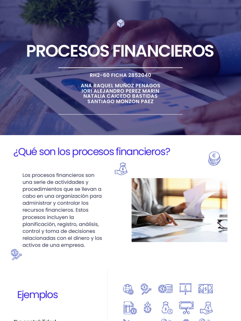 Procesos financieros | PDF | Presupuesto | Contabilidad