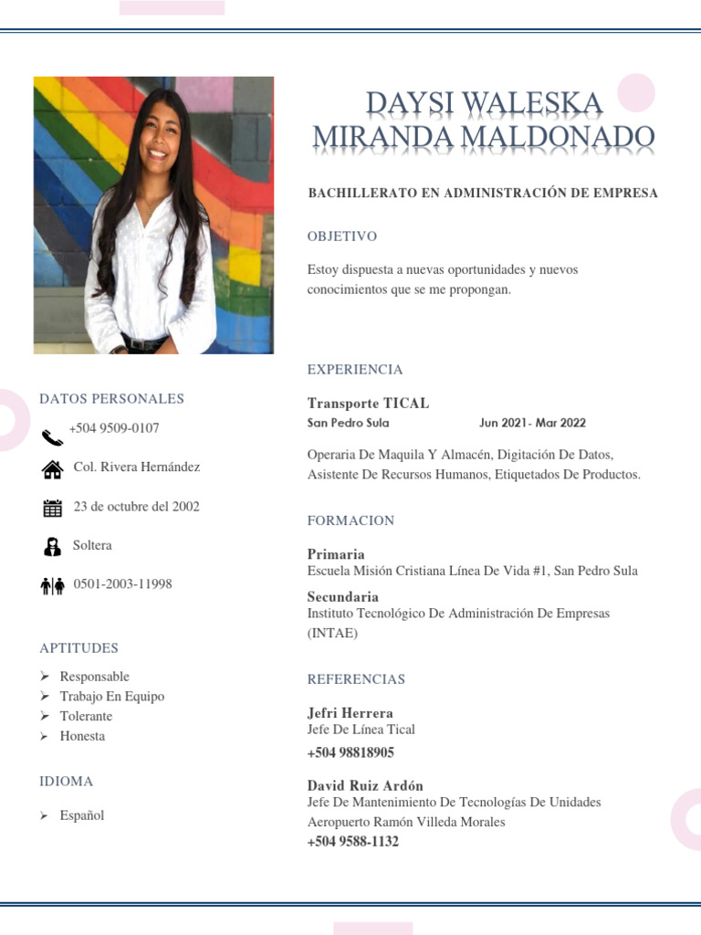 CV Daysi Maldonado 2023 | PDF