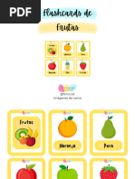 Bingo de Frutas y Verduras | PDF | Alimentos | Vegetales
