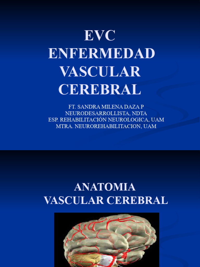 EVC Enfermedad Vascular Cerebral | PDF | Carrera | Isquemia