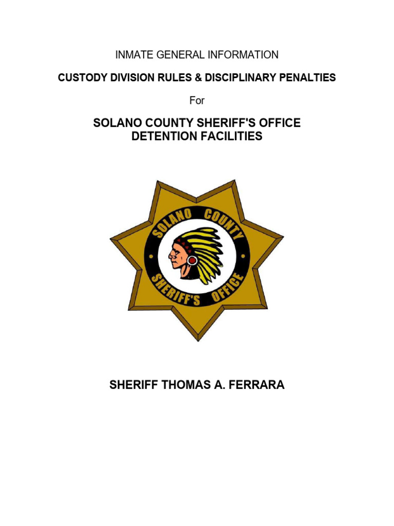 Inmate Rule Book_July_2021 | PDF | Prison | Mail