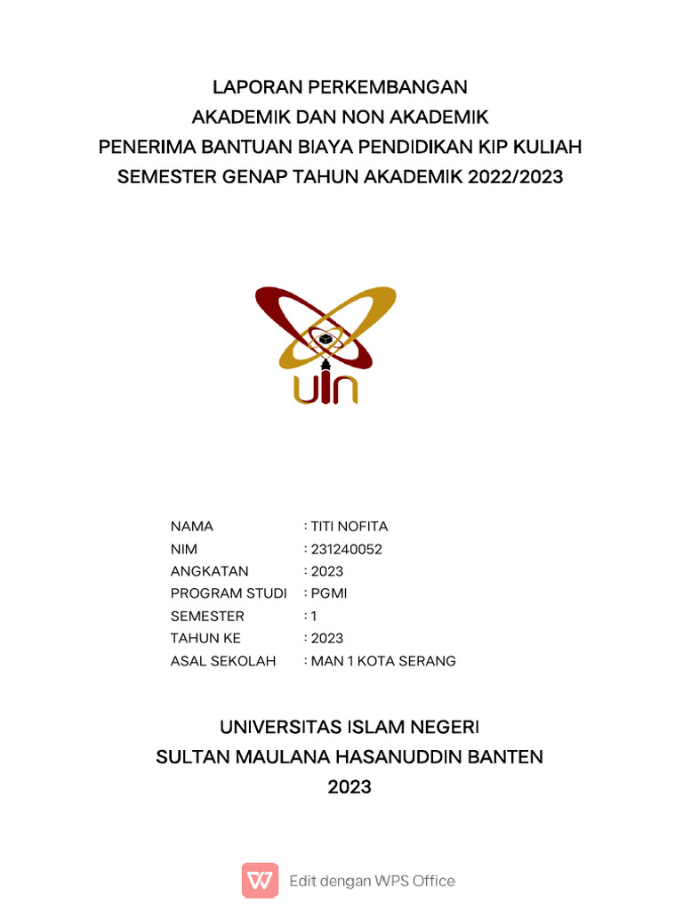 LP KIP 2023 Titi Nofita | PDF