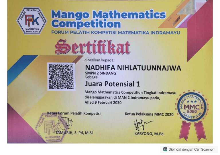 Mango Mathematics Competition | PDF