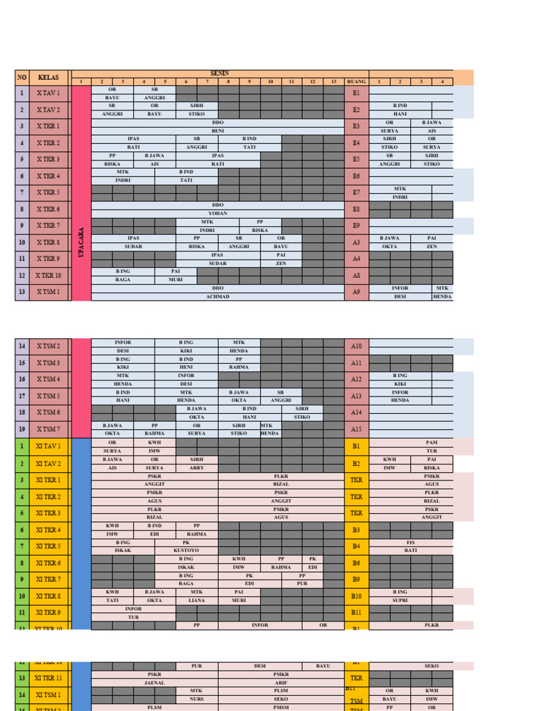 Jadwal Sem Genap Pdf