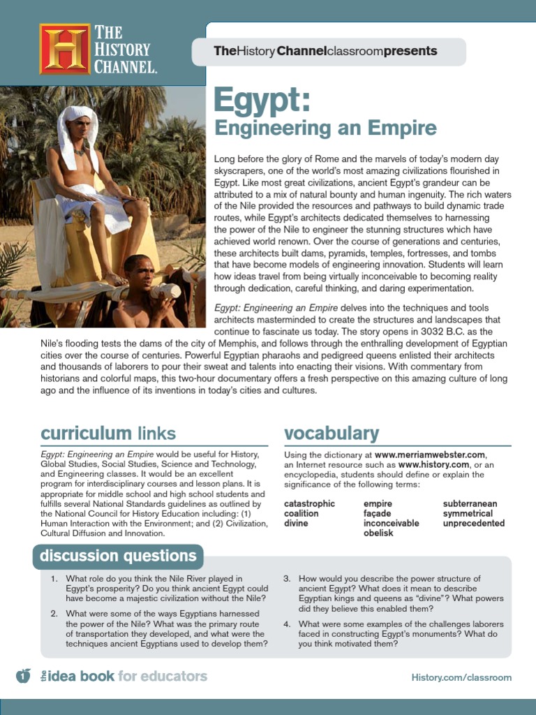Engineering Empire Egypt Study Guide | PDF | Ancient Egypt | Ancient Africa
