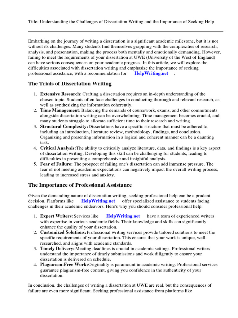 What Happens If You Fail Your Dissertation Uwe | PDF | Thesis | Mental ...