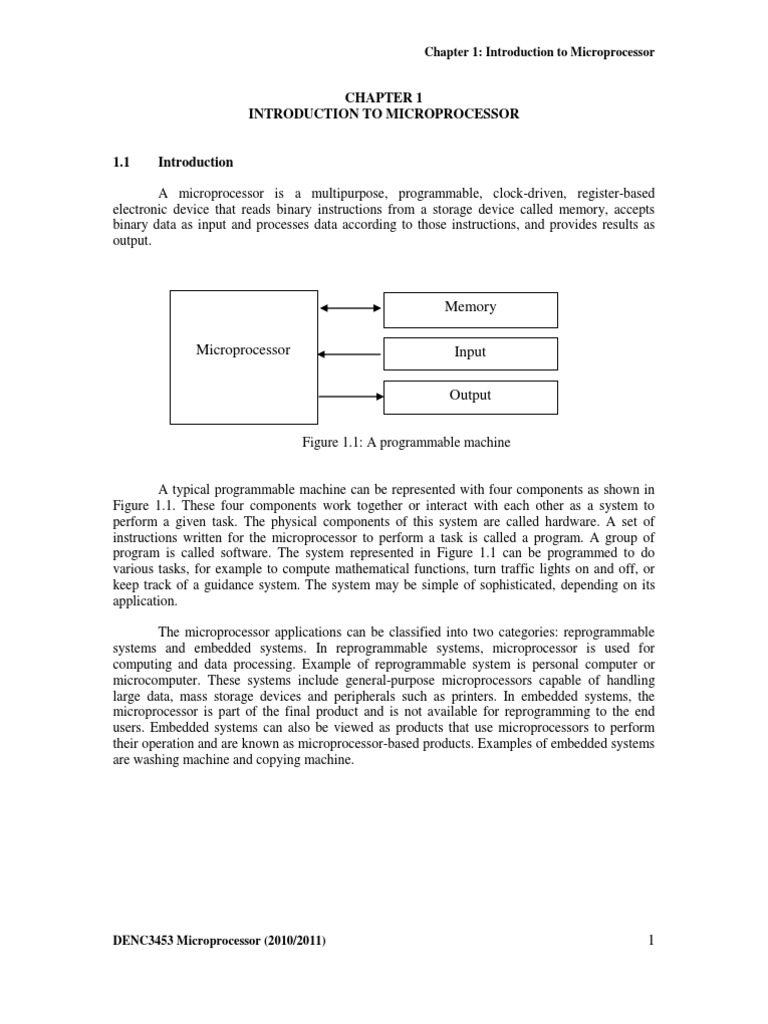 Memory: Introduction To Microprocessor | PDF | Integrated Circuit ...