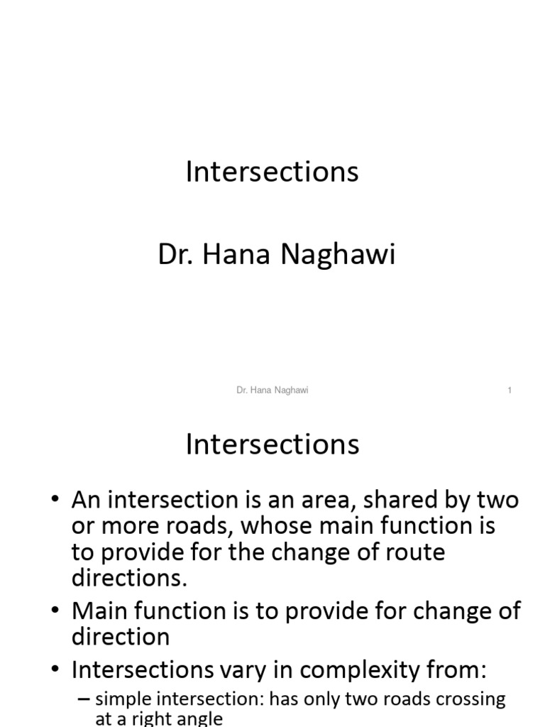 5 Intersections | Download Free PDF | Intersection (Road) | Traffic