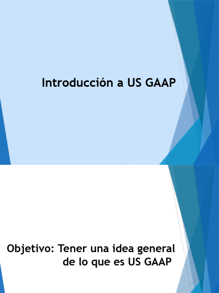 Introducción a US GAAP y su Aplicación | PDF | Principios de ...