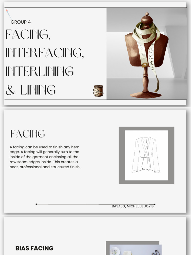 Facing & Interfacing (Bit 2-K GFD-B) | PDF | Sewing | Textiles