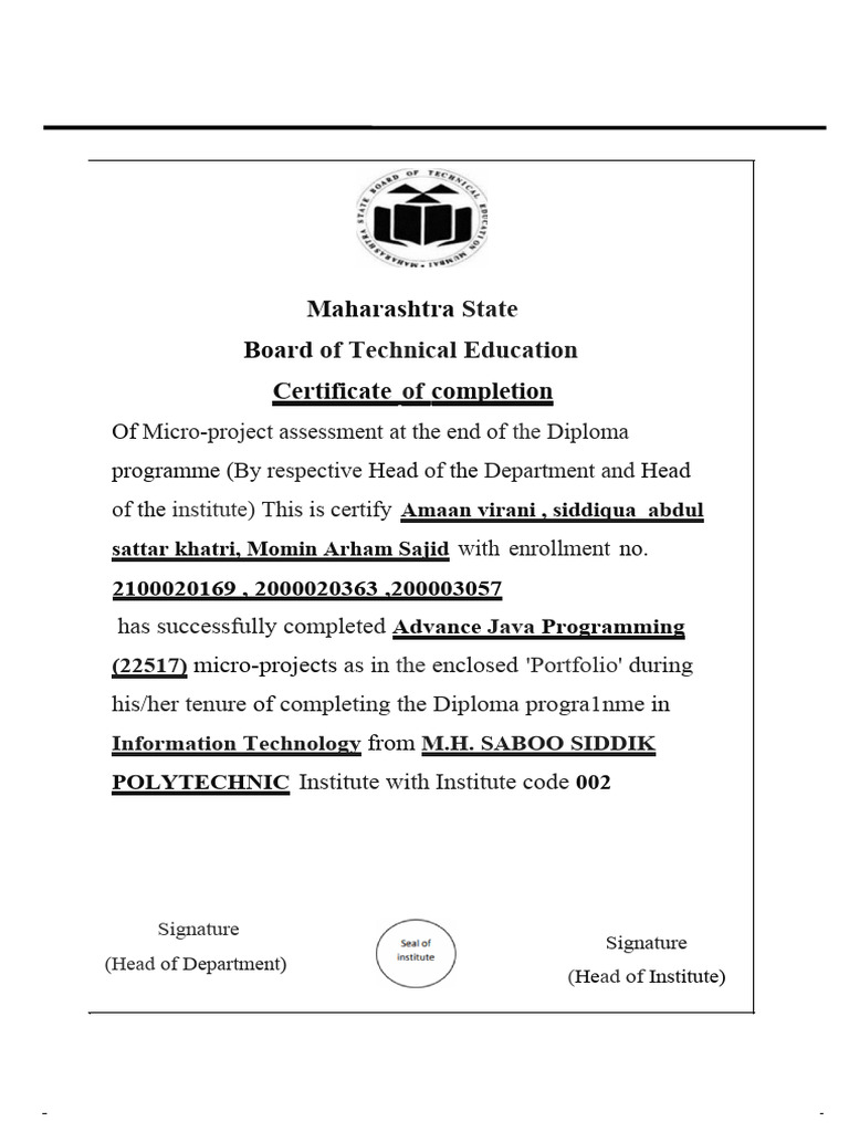 Ajp Microproject 2023 | PDF